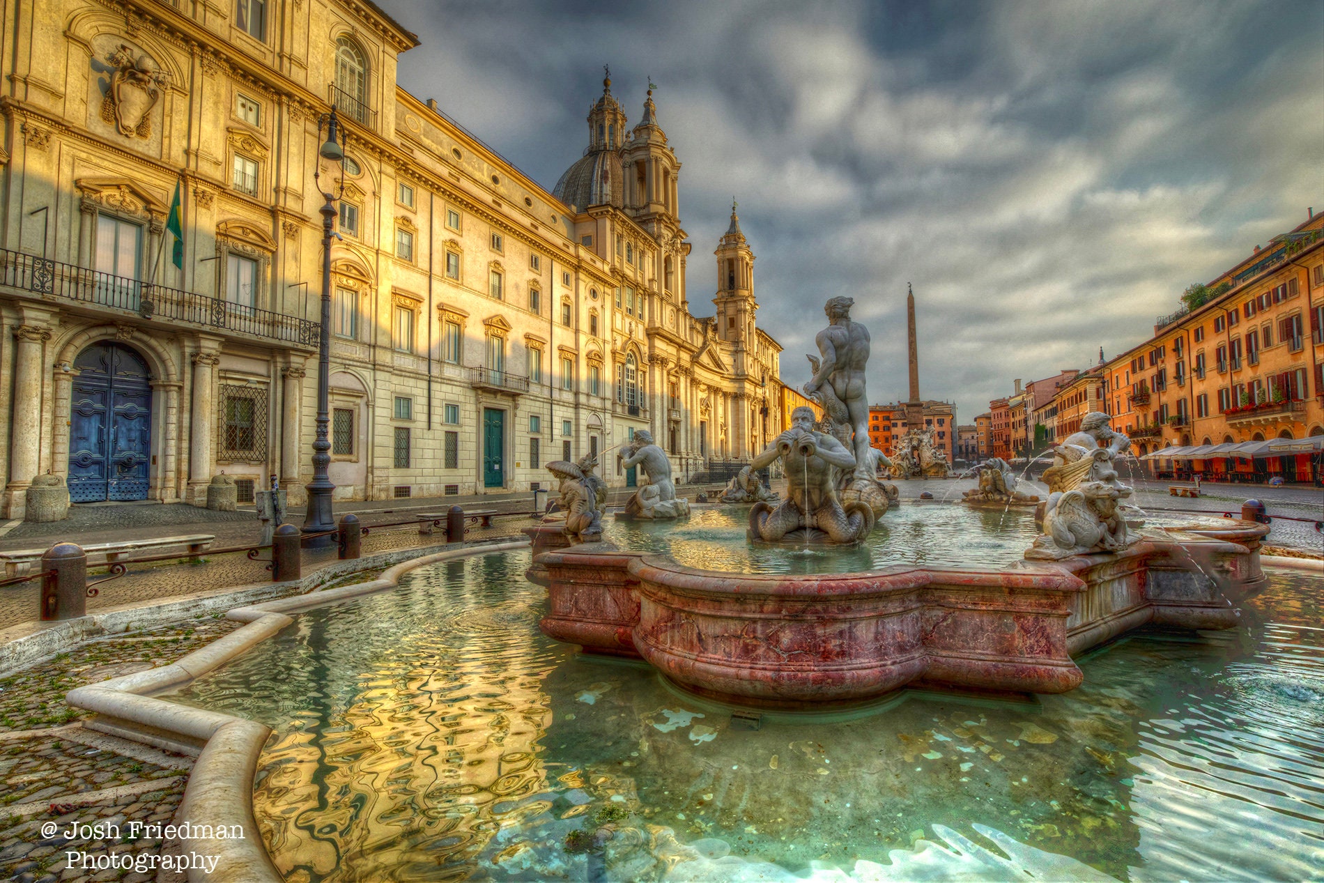 Piazza Navona Rome Italy Photograph Palace Palazzo Pamphilj - Etsy UK