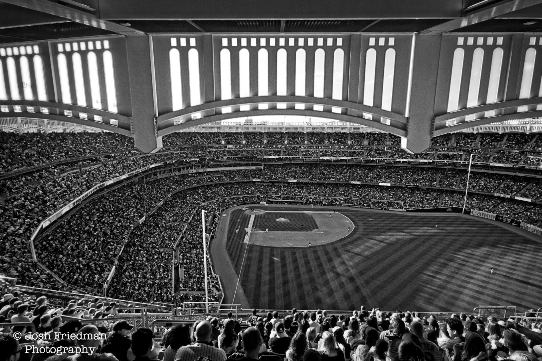 Yankee Stadium Black and White Photograph New York City - Etsy