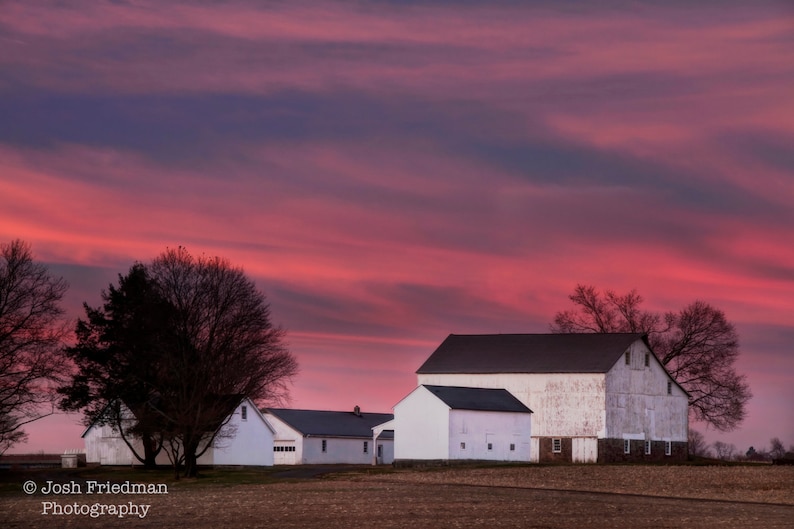 Farm Sunrise Photograph, Patterson Farm, Morning Light, Landscape ...
