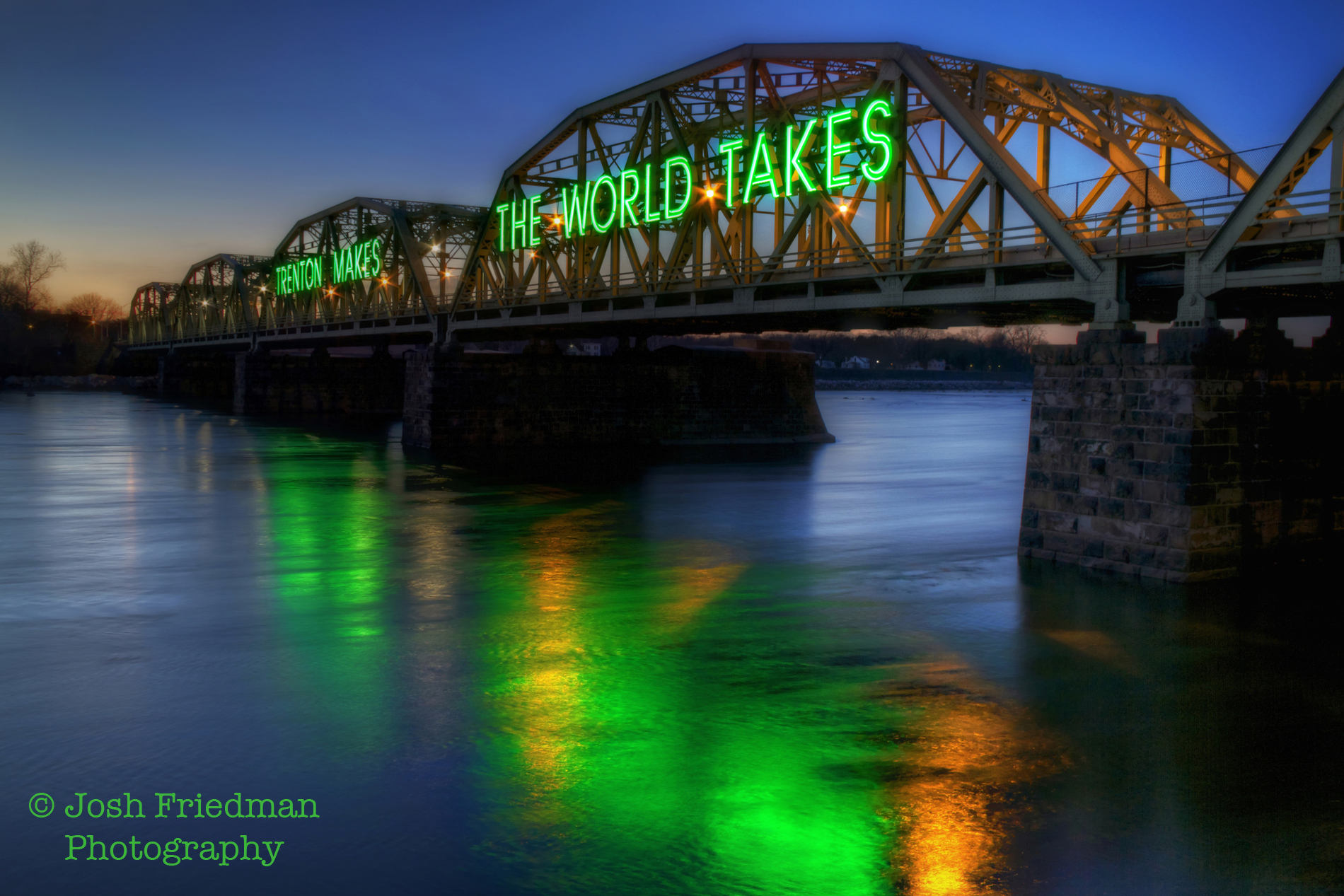 Trenton Makes Bridge Green Photograph Philadelphia Eagles Super Bowl ...