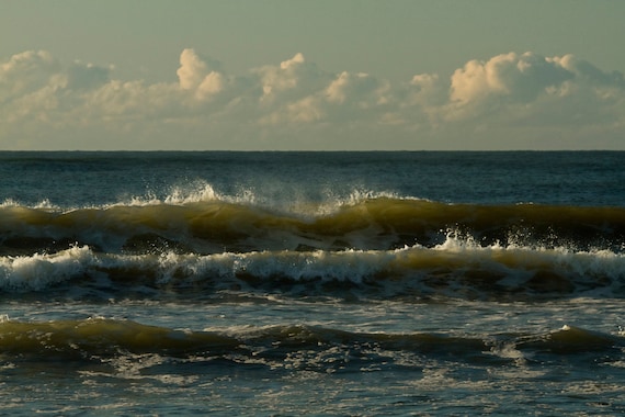 Waves Jersey Shore Nature Photograph Beach Decor New Jersey | Etsy
