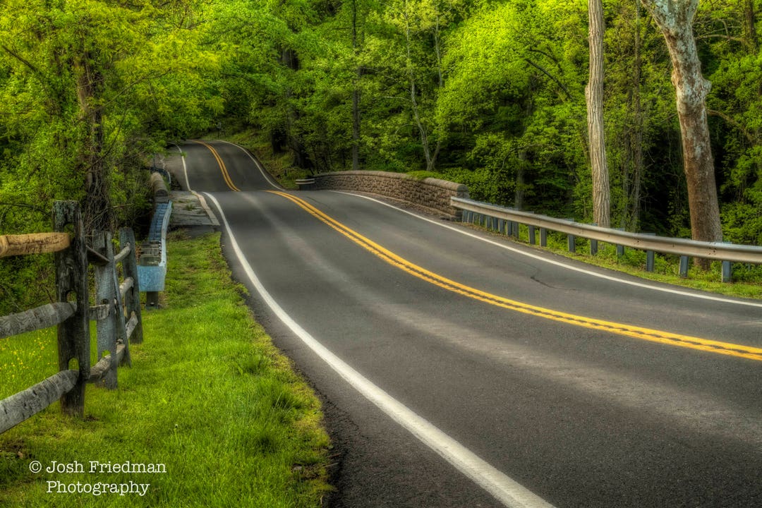 Country Road in Spring, Landscape Photograph, Bucks County ...