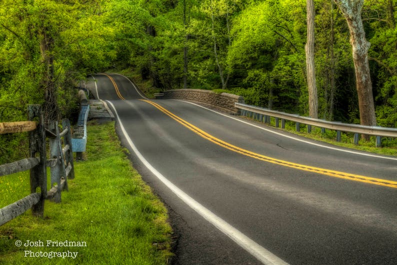 Country Road in Spring Landscape Photograph Bucks County - Etsy