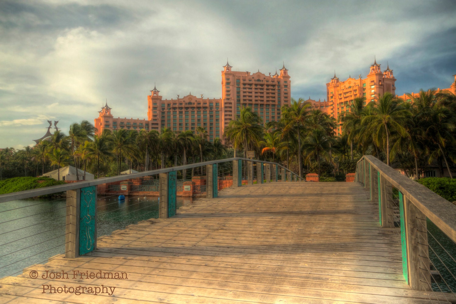 Atlantis Bridge Royal Towers Bahamas Photograph Paradise Island Palm ...
