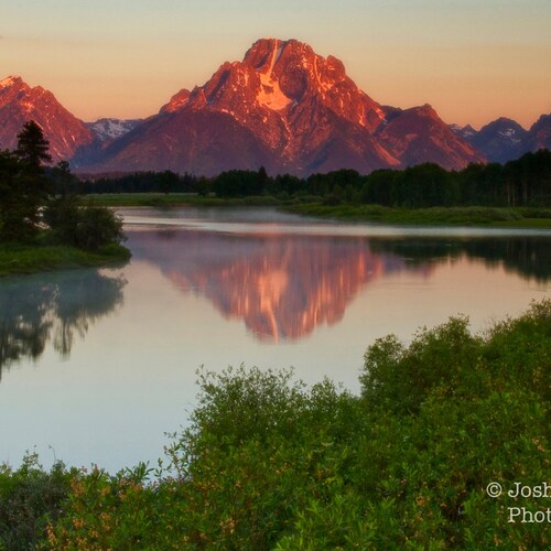Oxbow Bend Sunrise Grand Teton National Park Landscape Print - Etsy