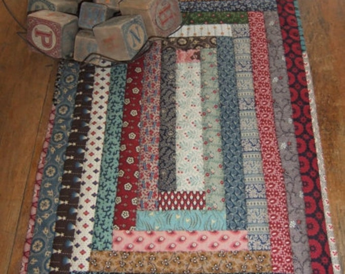 Primitive Quilted Table Runner Folk Art - Etsy