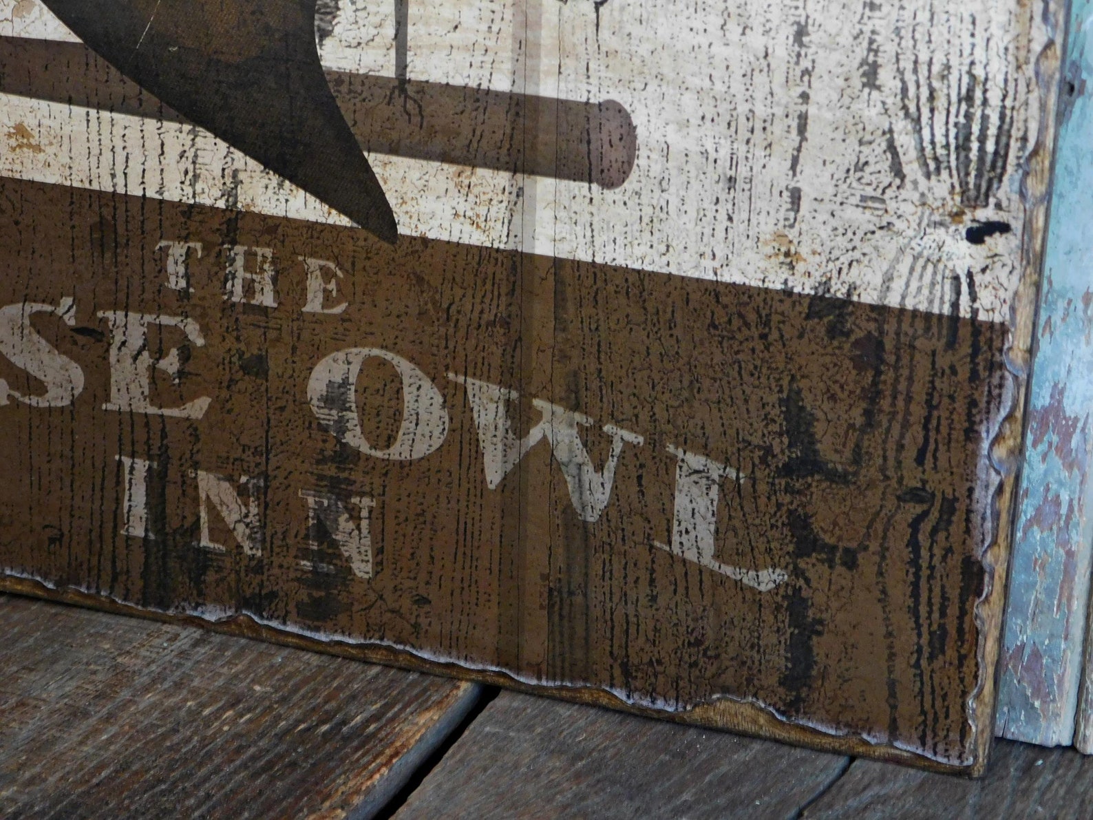 Primitive Owl Folk Art Trade Sign Wall Hanging Wooden Tavern - Etsy