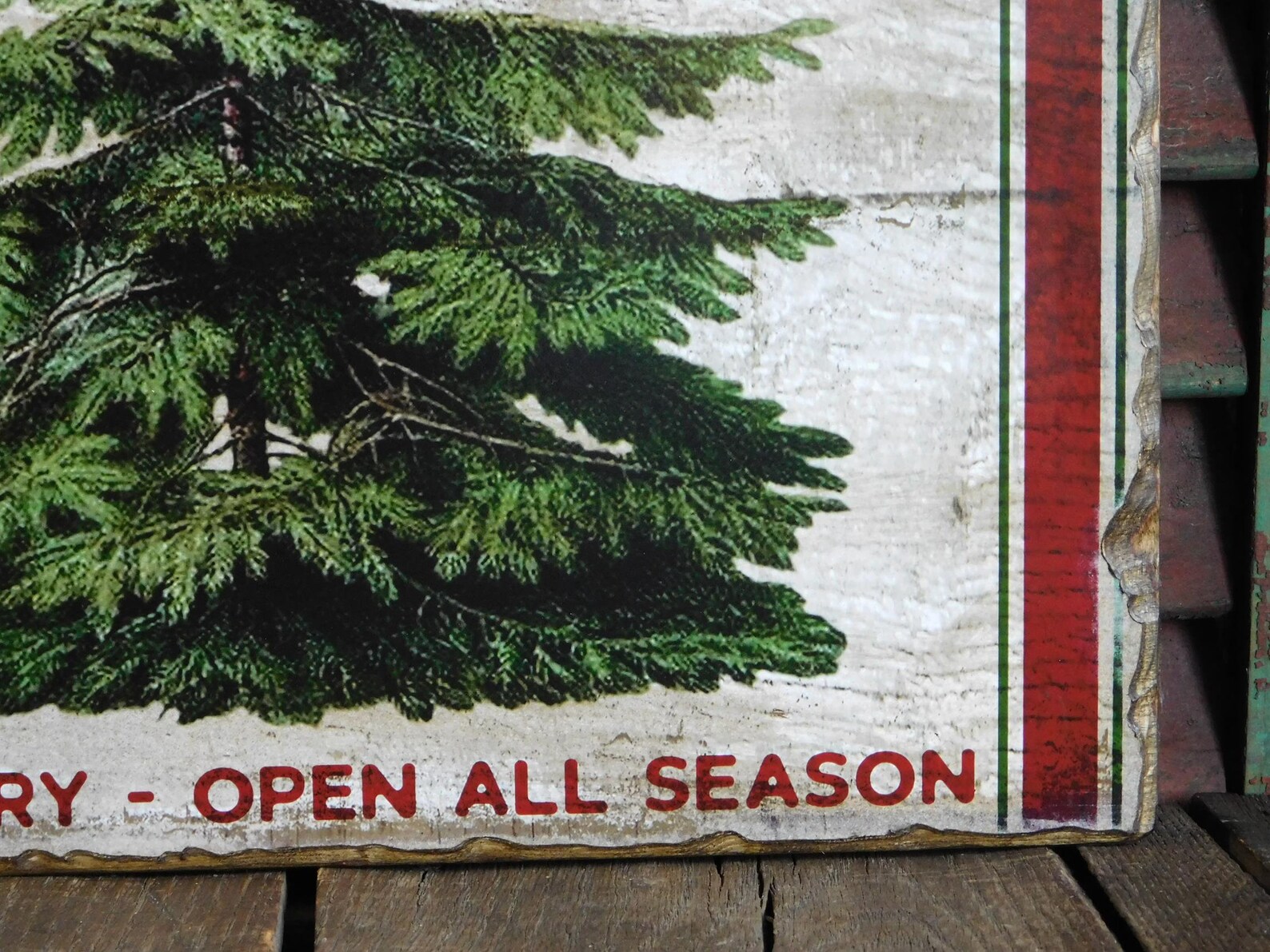 Primitive Country Christmas Tree Farm Sign, Wooden Christmas Wall ...