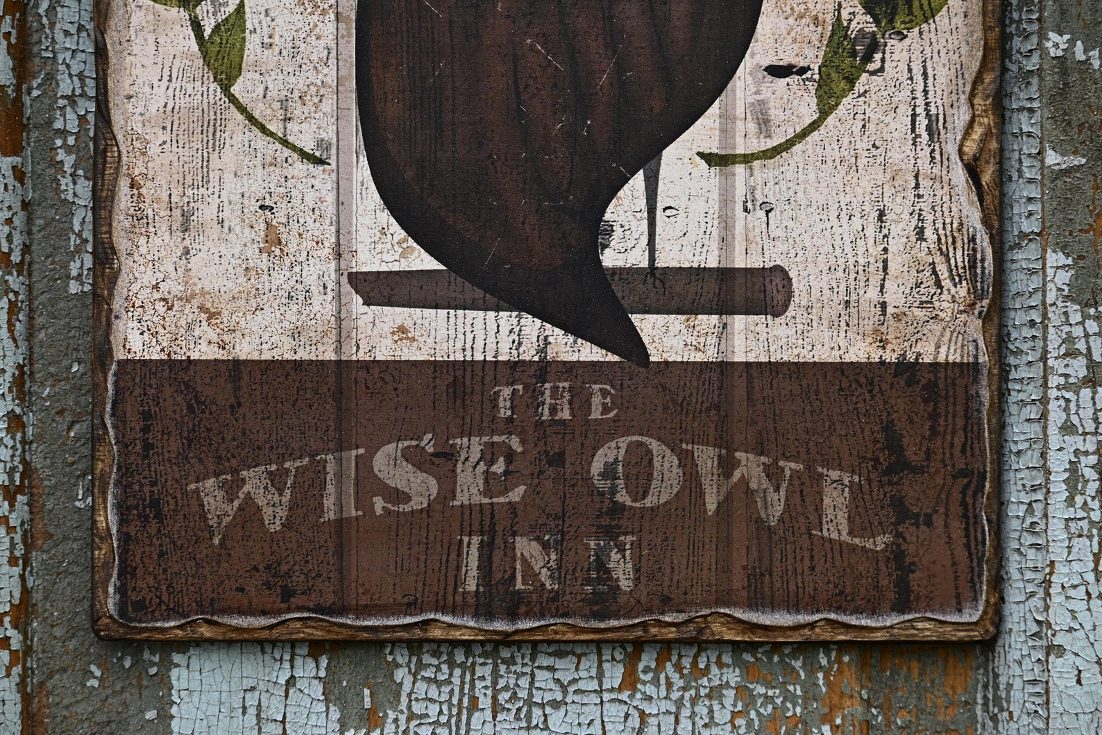 Primitive Owl Wooden Picture Sign Wise Owl Inn Trade Sign - Etsy