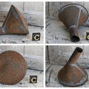 Antique Tin Watering Can Sprinkler Spouts, French Rosette Slide on ...
