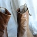 Antique Brown Leather High Top Lace up Boots - Etsy