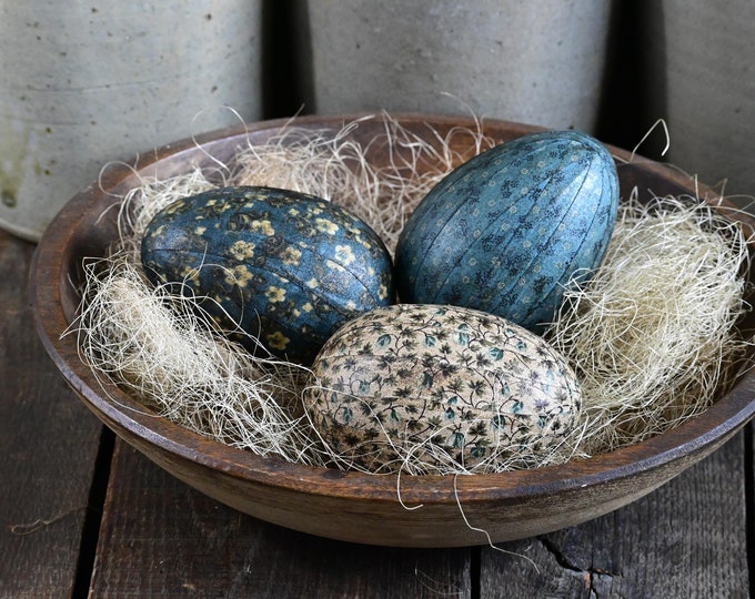 Large Primitive Easter Egg Bowl Fillers, Spring Decoration, - Etsy