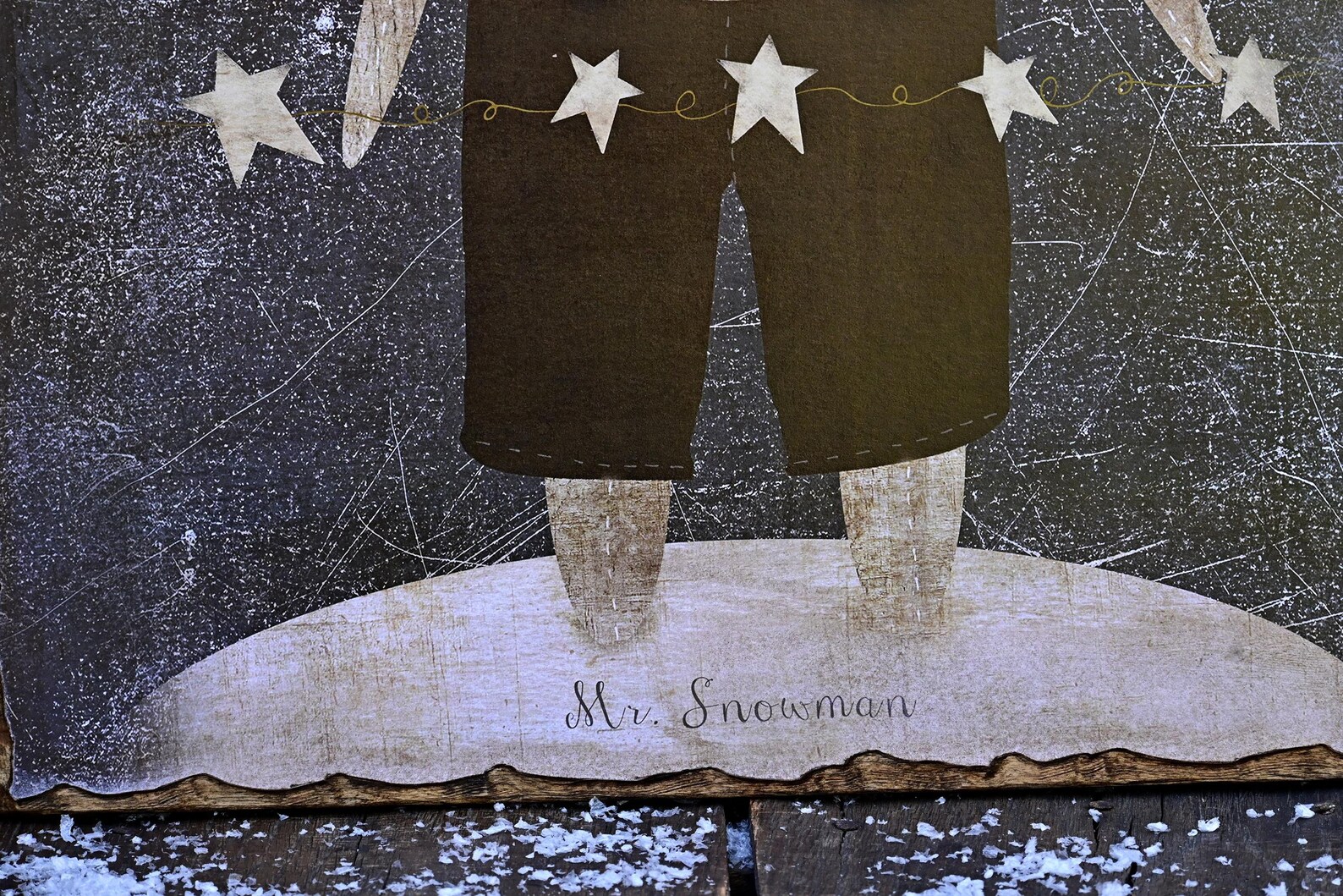 Large Folk Art Snowman Wooden Wall Sign Country Christmas and - Etsy