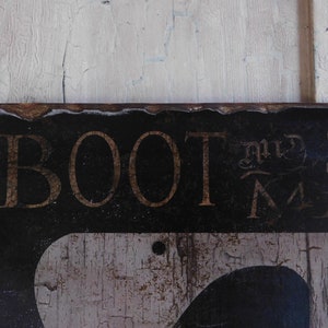 Primitive Folk Art Wooden Boot Cobbler Trade Sign - Etsy