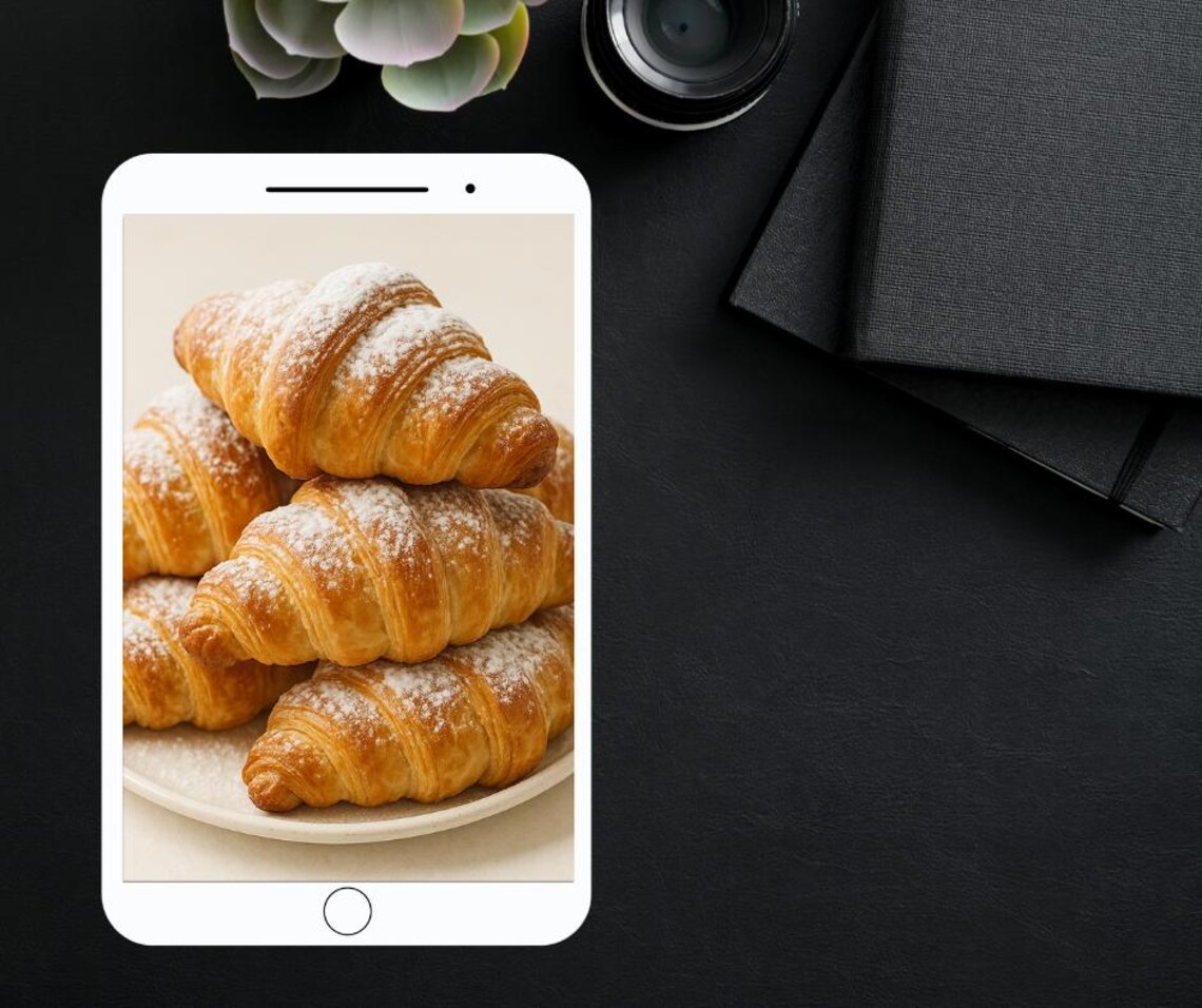 Fresh Croissants Food Photography | Bakery Branding Image | Cafe Menu ...