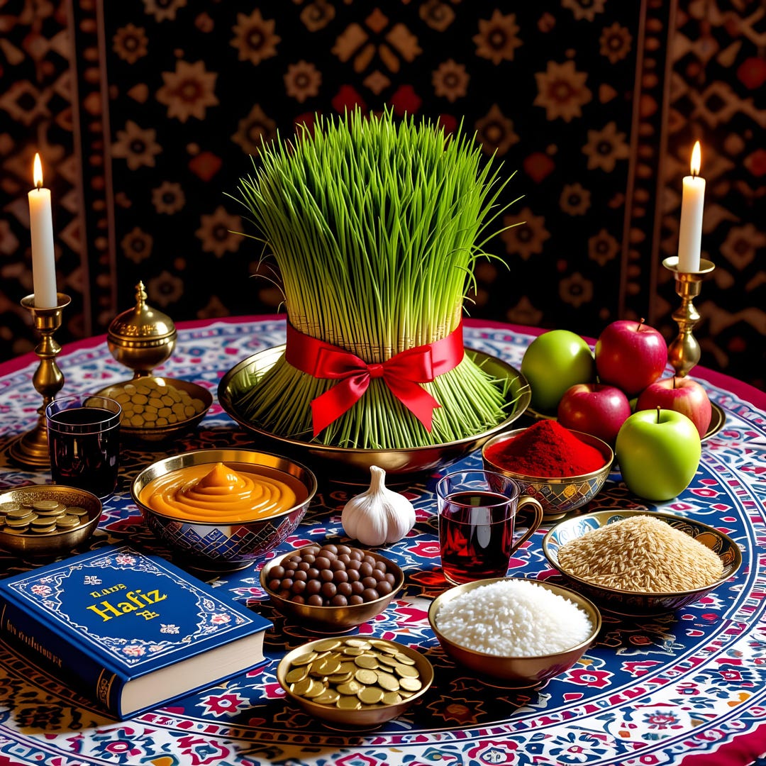 Nowruz Haft Seen Table Art – Persian New Year Decor– Traditional ...