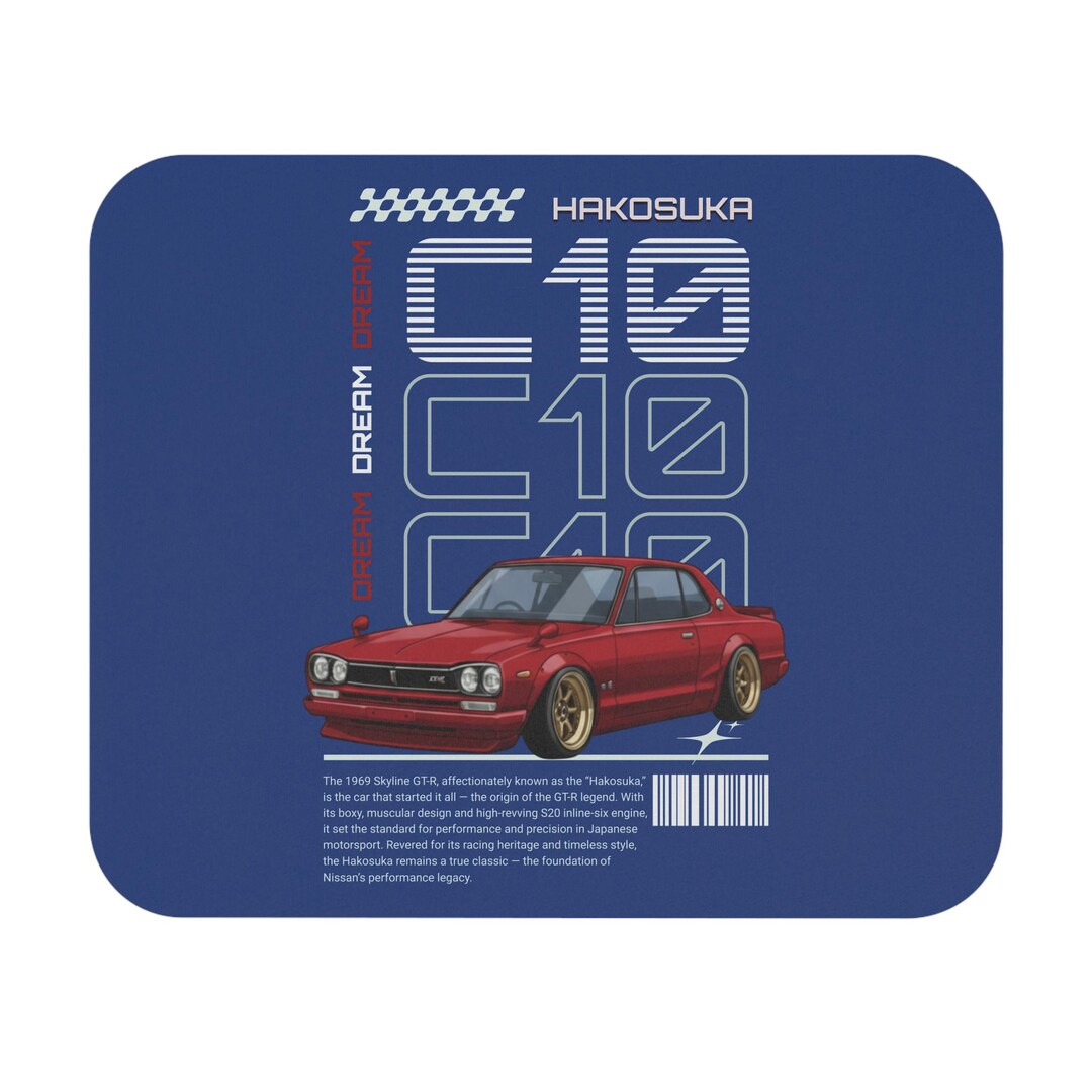 Hakosuka C10 Skyline Mouse Pad | JDM Desk Mat | Classic Nissan GT-R ...