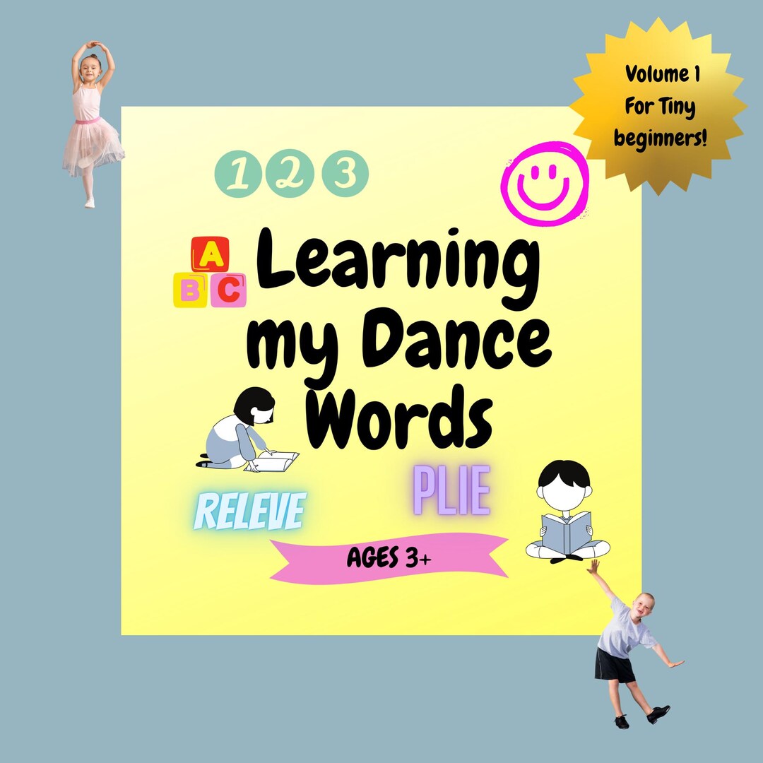 Learning My Dance Words Volumes 1,2 & 3 Starting at Age 3 - Etsy