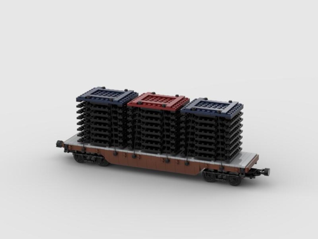 Frame Flats Railcar 50' (LEGO Instructions) - Etsy