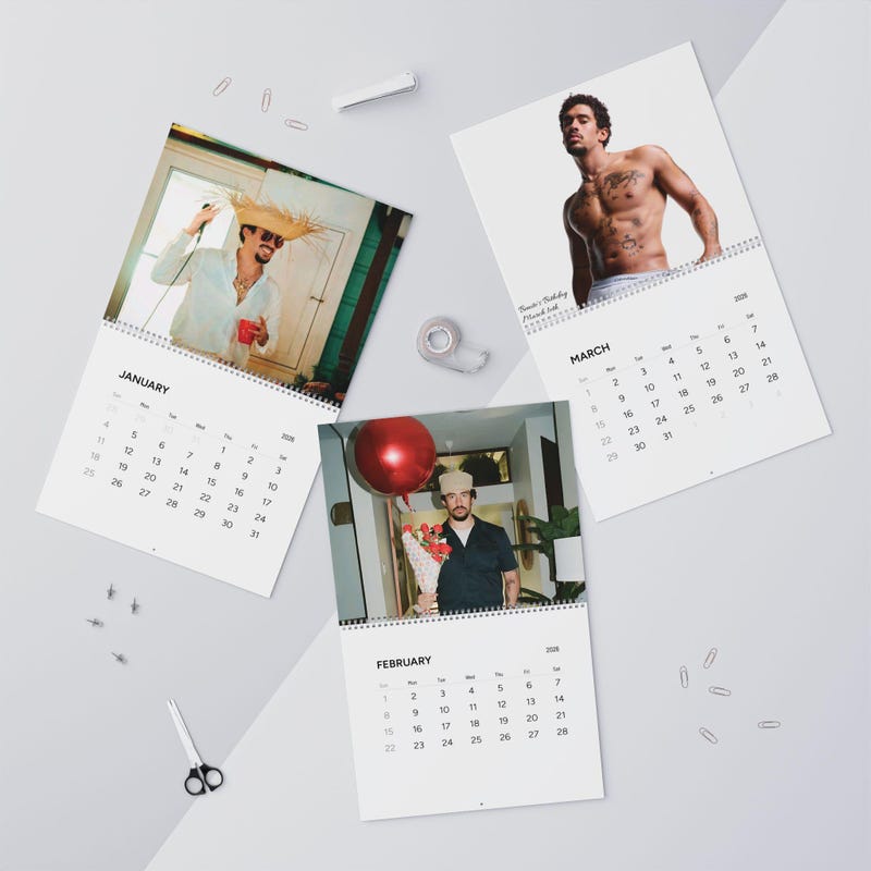 Singer Wall Calendar 2026 - Etsy