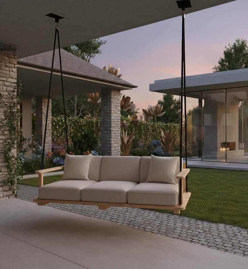 Porch Swing DIY Plans | Outdoor Hanging Bench (PDF Download) - Etsy