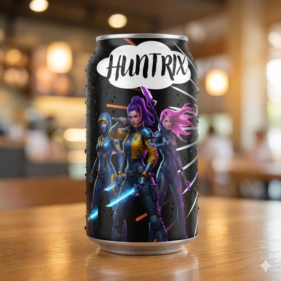Kpop Demon Hunters Huntrix Soda Can Labels | PDF Instant Download - Etsy UK