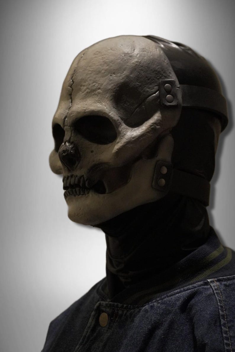 Handmade Latex Skull Mask: Horror Costume Slipknot Mask With Leather ...