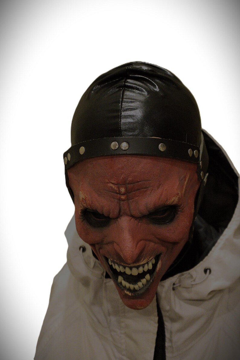 Handmade Devil Vamp Mask With Slipknot Leather Straps | 1 of 1 Horror ...