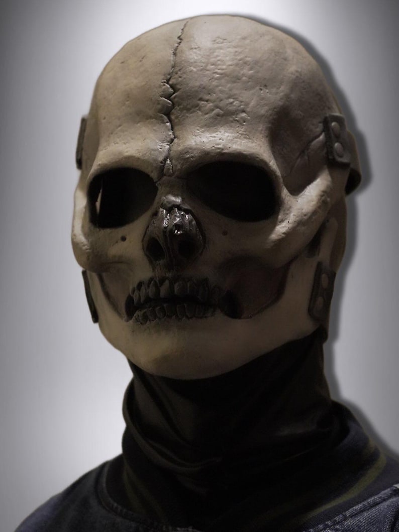 Handmade Latex Skull Mask: Horror Costume Slipknot Mask With Leather ...