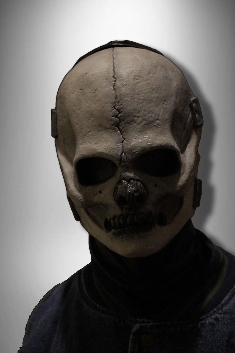 Handmade Latex Skull Mask: Horror Costume Slipknot Mask With Leather ...