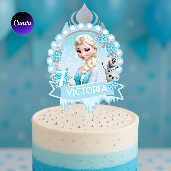 Elsa Cake Topper - Etsy Canada