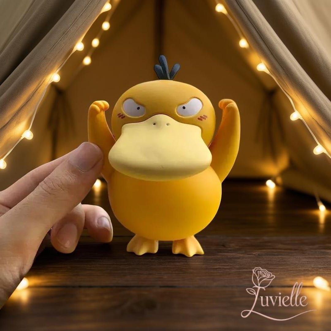 Psyduck Desk Figure – Kawaii Pokémon Collectible Cartoon Decoration - Etsy