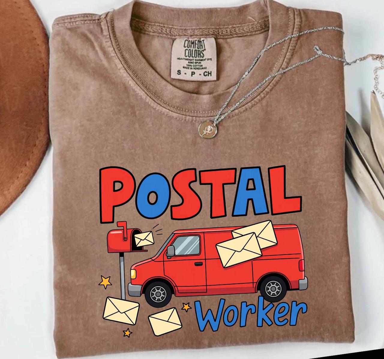 Postal Worker Clipart: Funny Mail Carrier PNG SVG Bundle (digital ...