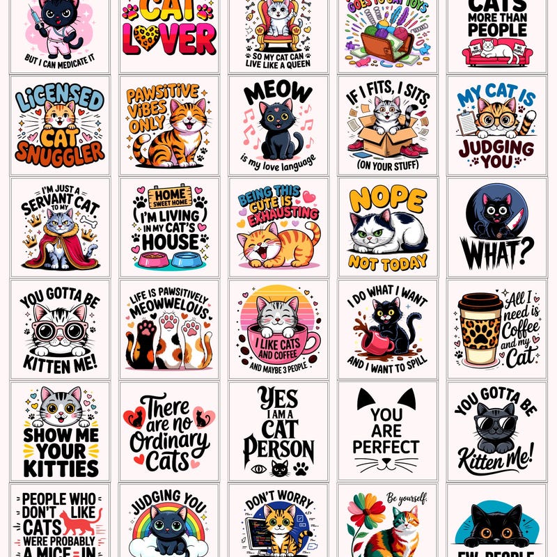 Funny Cats Posters - Etsy