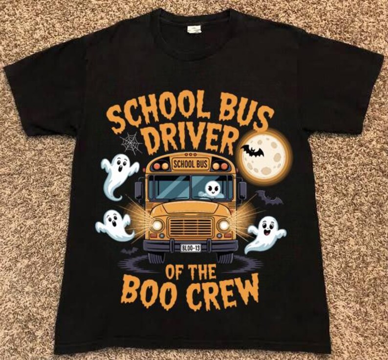 Halloween School Bus Driver PNG Bundle: Spooky Clipart Designs (digital ...