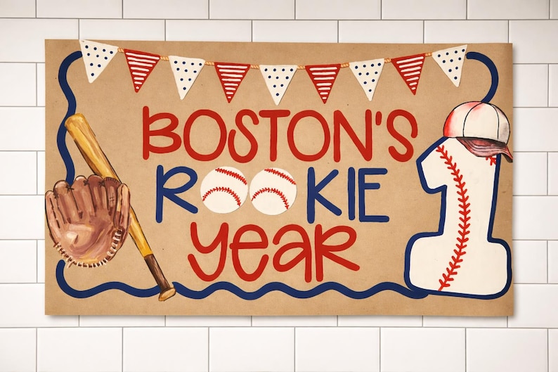 Baseball Birthday Banner - Etsy