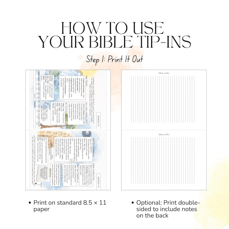 All 66 Books of the Bible Study Insert Tip Ins Journaling Printable - Etsy