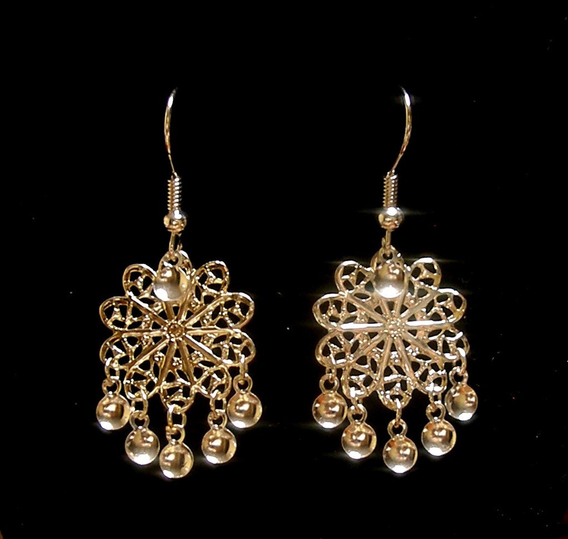 Rose Traditional Silver Filigree Flower Norwegian Sølje - Etsy