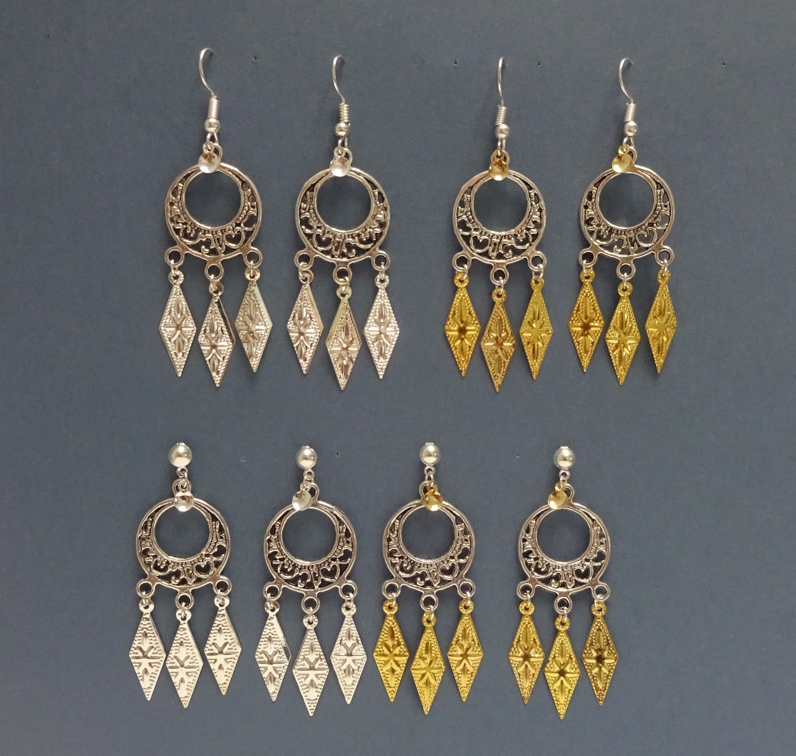 Ardyce Traditional Norwegian Filigree Solje Style Earrings | Etsy