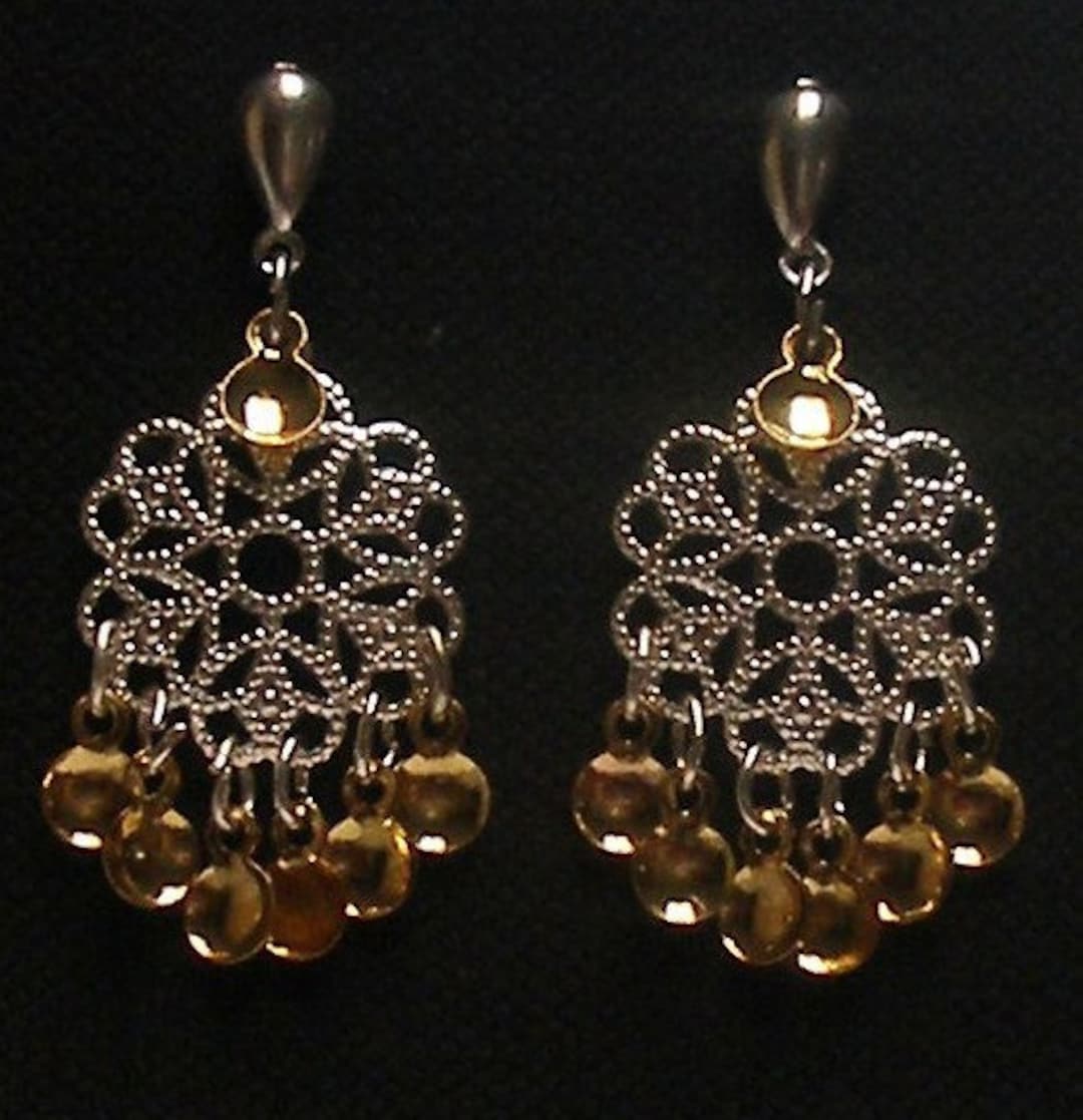May - Traditional Norwegian Filigree Flower Solje Style Earrings With ...
