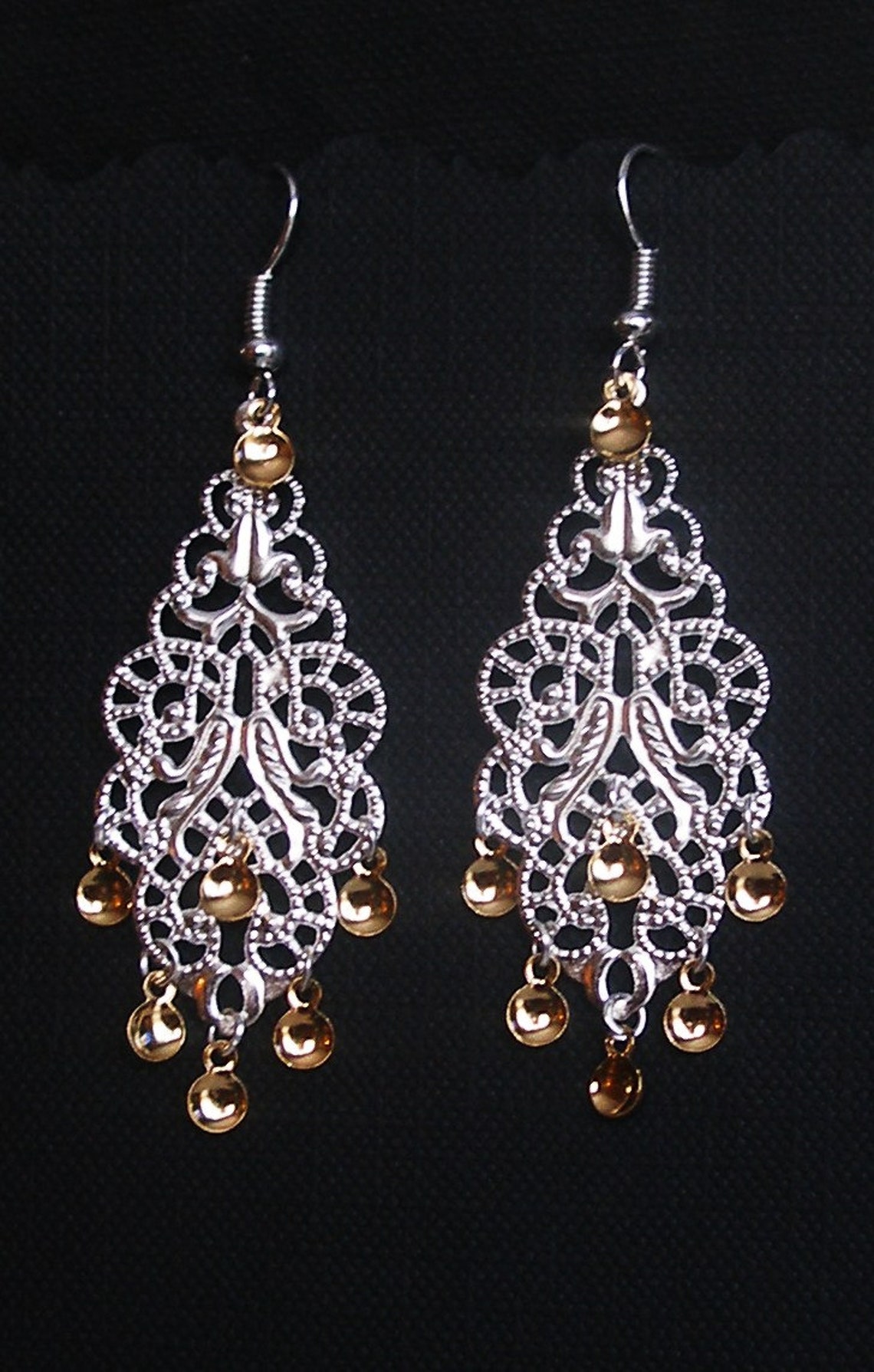 Kjerstin Traditional Norwegian Filigree Solje Style Earrings - Etsy