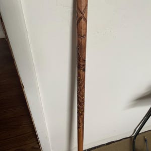 48 Inch Walking Stick Depicting Phoenix Motif - Etsy