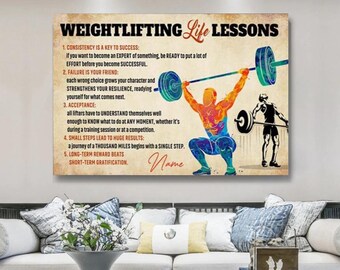 Weightlifting Wall Art - Etsy
