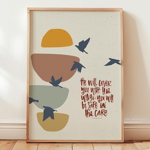 Boho Bible Verse Art, PRINTABLE DIGITAL Downloadable Art, Modern Hand ...