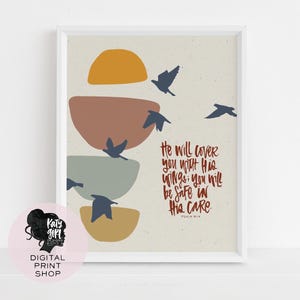 Boho Bible Verse Art, PRINTABLE DIGITAL Downloadable Art, Modern Hand ...