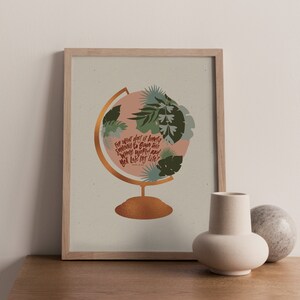 Bible Verse Wall Art, Bohemian Art Print, Mark 8:36 Print, Christian ...