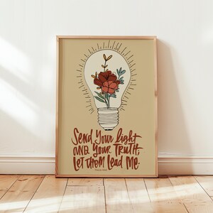 Boho Bible Verse Wall Art, Psalms Print, Christian Decor, Quote Print ...