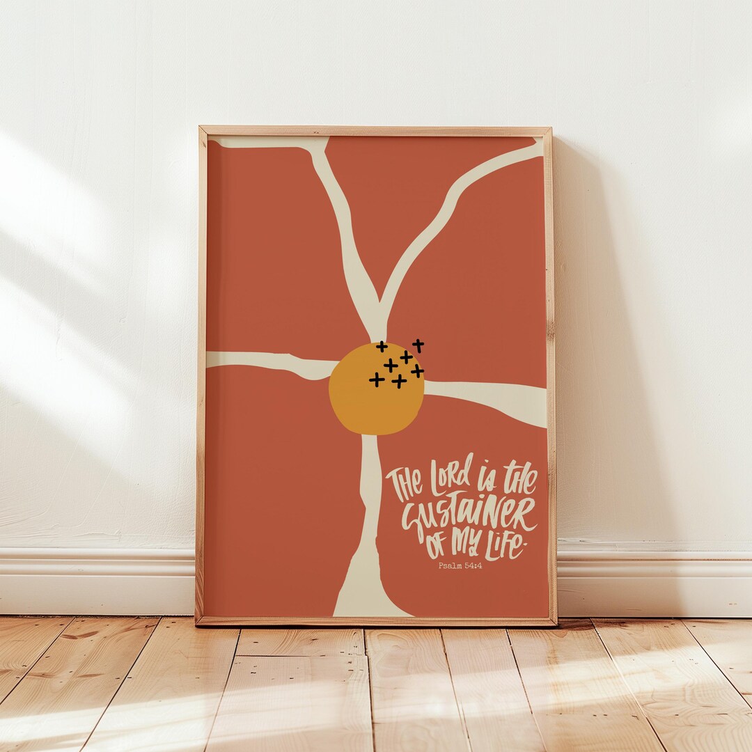 Boho Bible Verse Wall Art, Boho Wall Print, Trendy Christian Decor ...