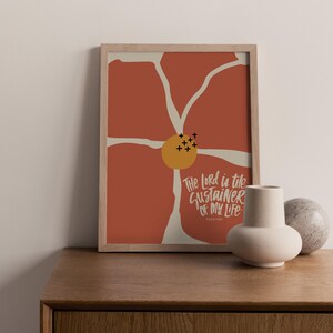 Boho Bible Verse Wall Art, Boho Wall Print, Trendy Christian Decor ...