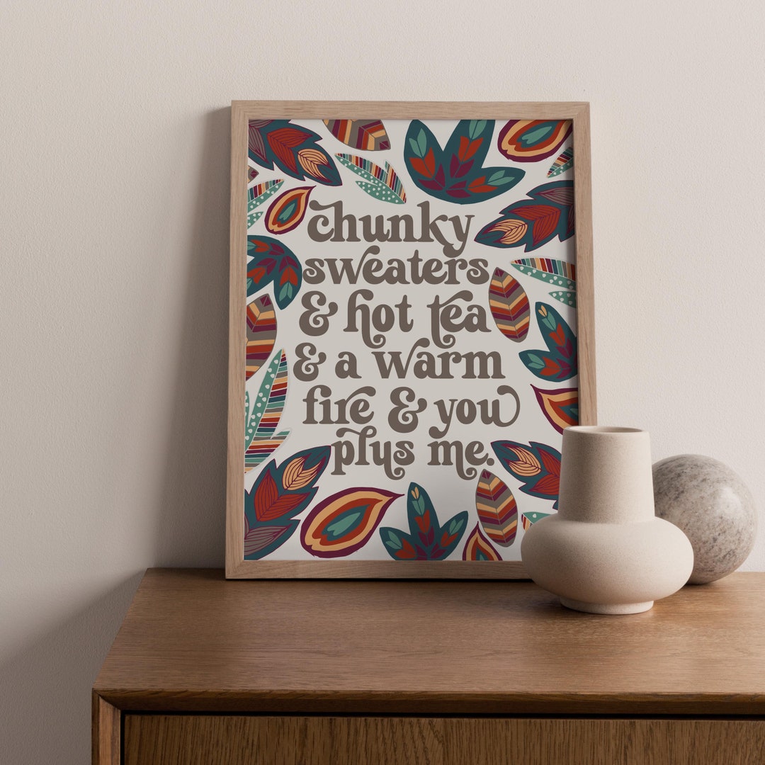 Fall Boho Wall Printable, Cute Fall Wall Art, Trendy Thanksgiving ...